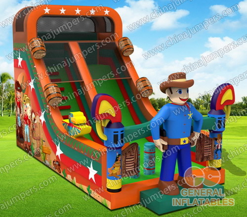 Western cowboy slide | Inflatable Slides | Products | Chinajumpers