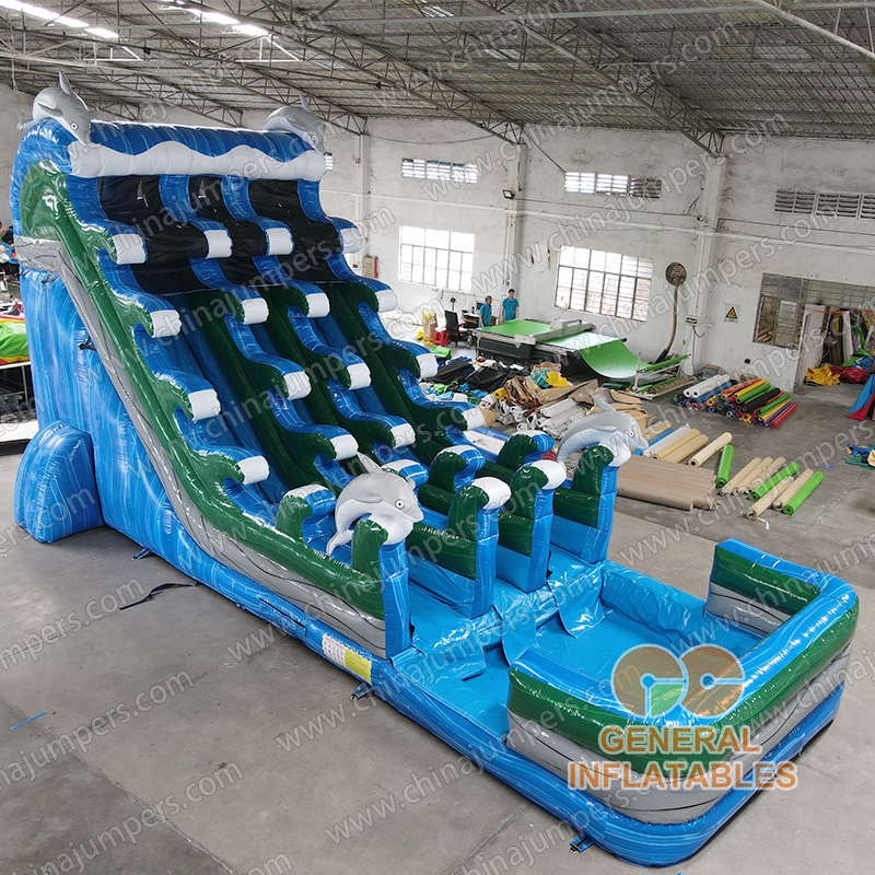 Dolphin Water Slide Dual Lane | Inflatable Water Slides | Products ...