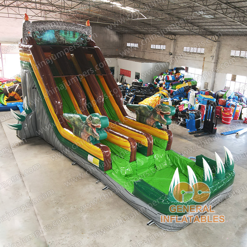 Dinosaur Water Slide Dual Lane | Inflatable Water Slides | Products ...